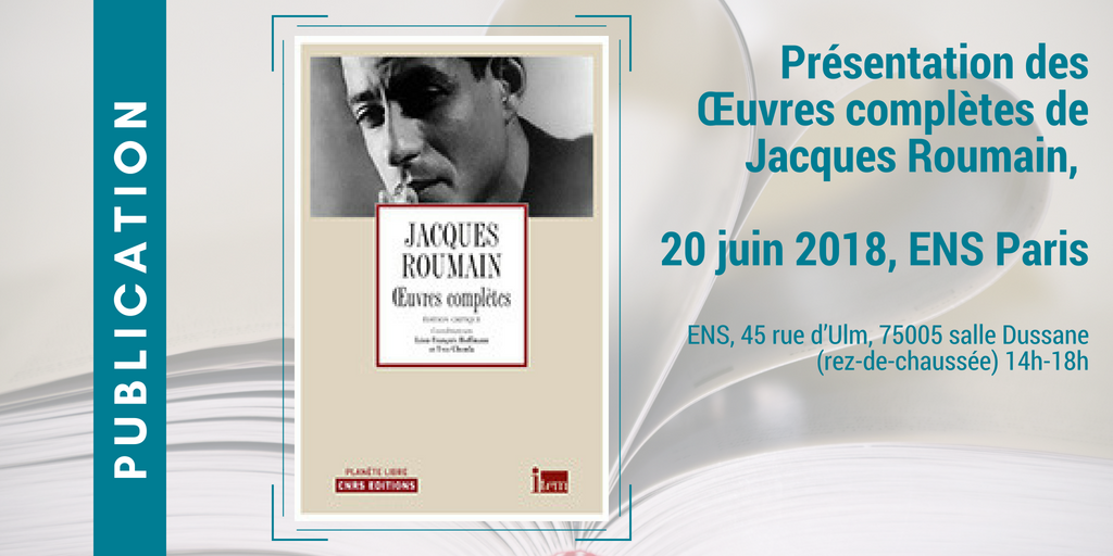 CNRS | Œuvres complètes de Jacques Roumain | CNRS